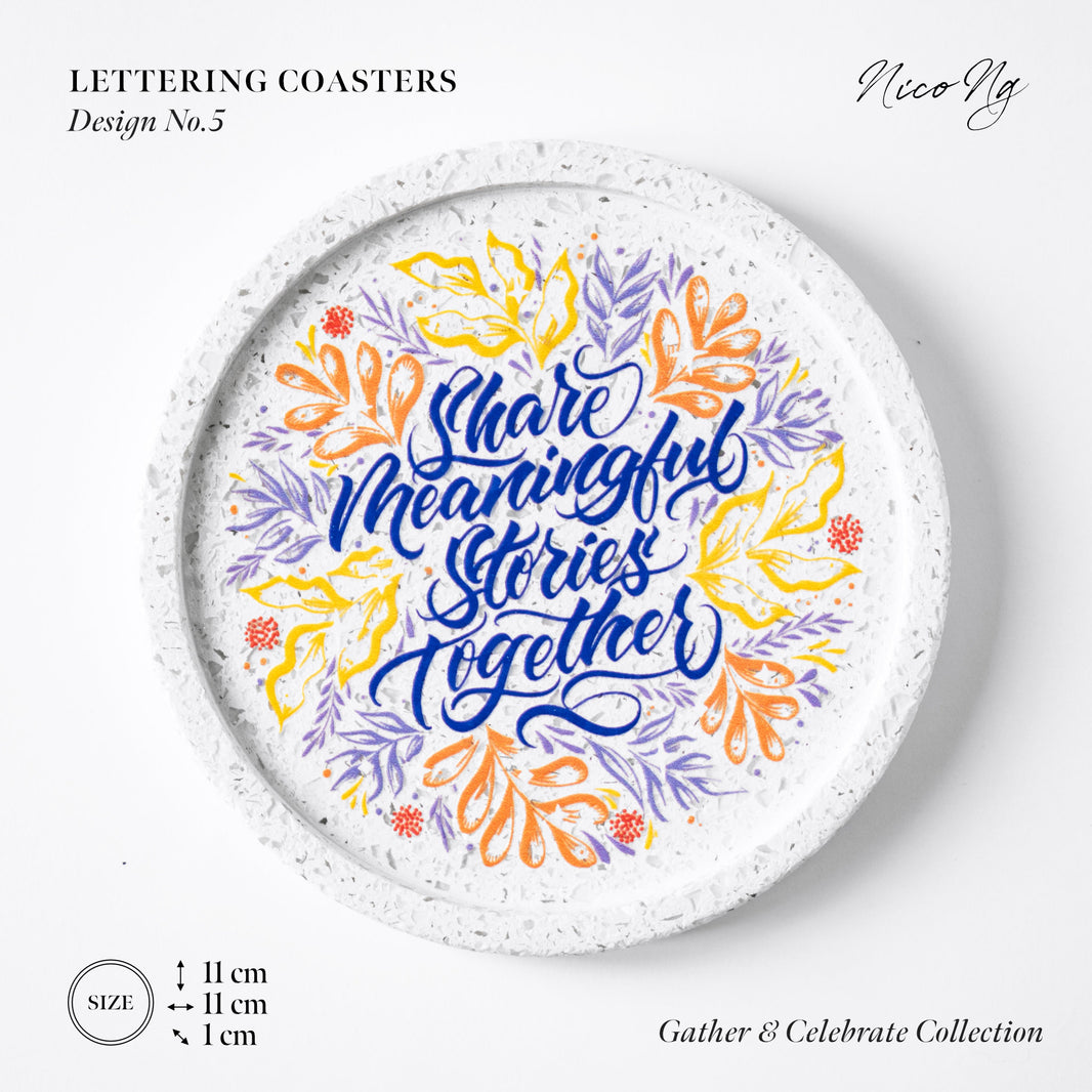 Lettering Coasters – Nico Ng
