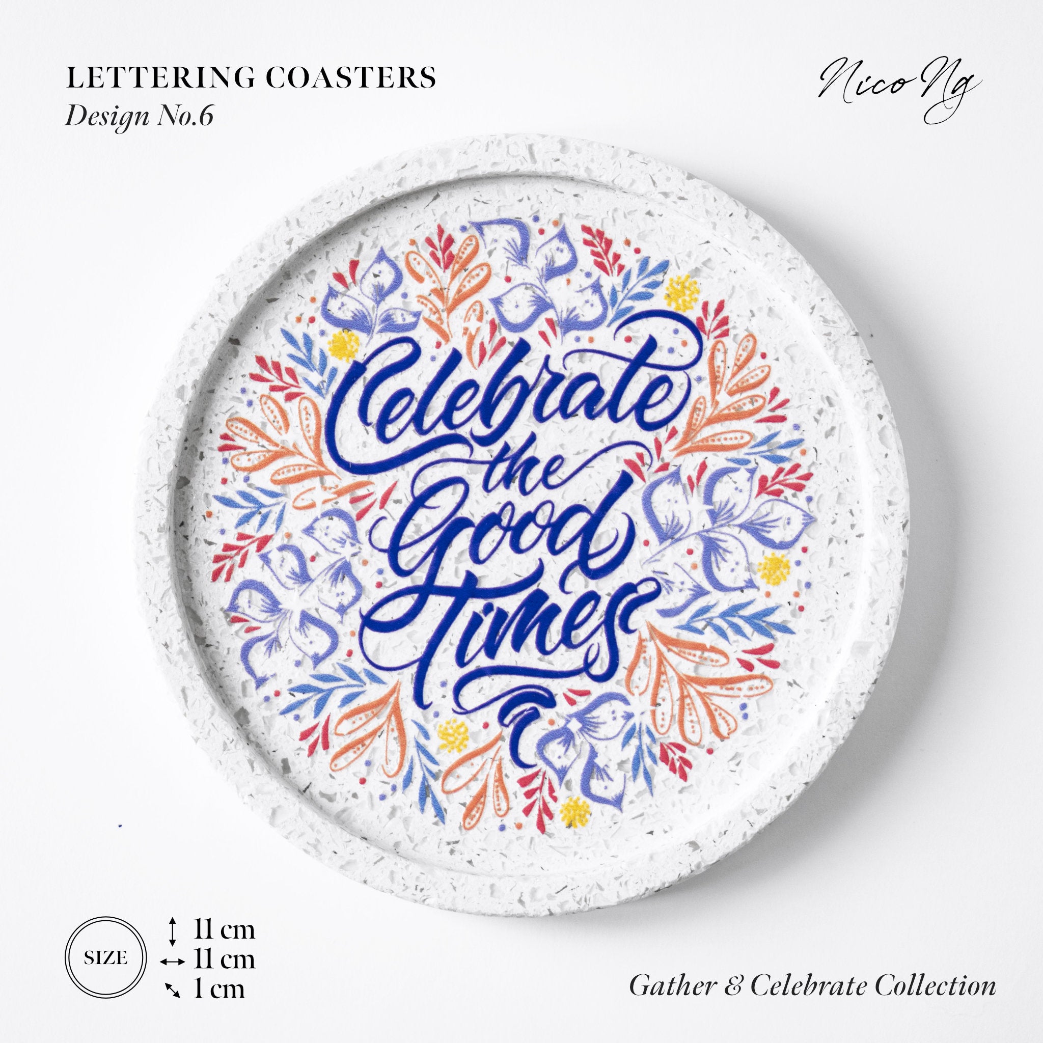 Lettering Coasters – Nico Ng