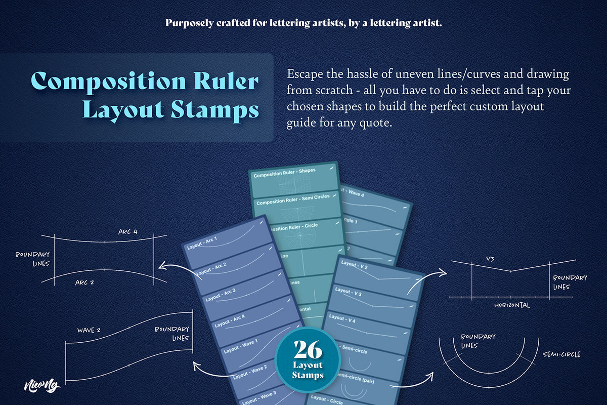 Composition Ruler Design Kit (For Procreate) – Nico Ng